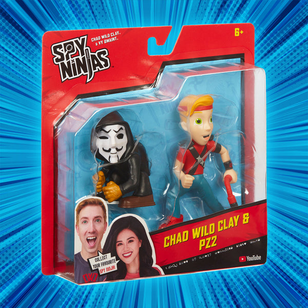 Spy Ninjas Collectible Figure 2-Pack with Chad - SpyNinjasStoreUK